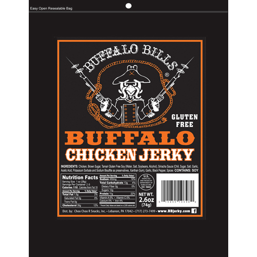 Buffalo Bills Buffalo Chicken Jerky - 2.6oz Packs