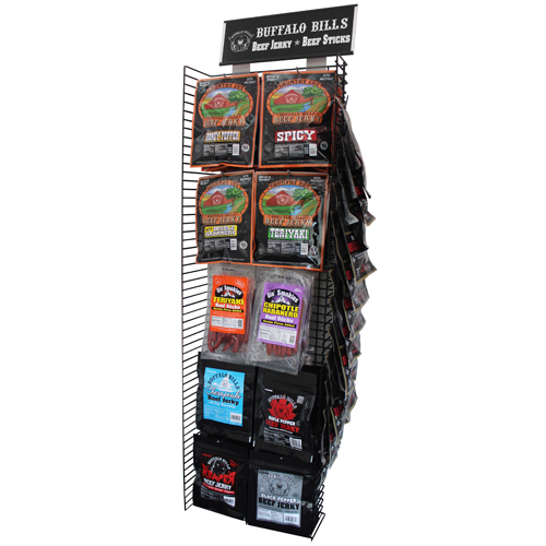 Convenience Store Display – Metal End Cap Power Wing Rack